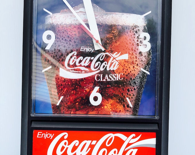 Vintage, Coca Cola, Bar/pub "enjoy Coca Cola Classic" Clock From Ridan ...