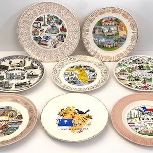Vintage Souvenir, Collectible State Plates, * Plates Currently ...
