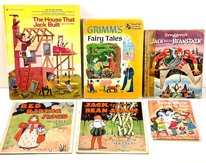 Vintage 1930s – 1970s Children's Book Lot of 6 – Grimm's Fairy Tales ...