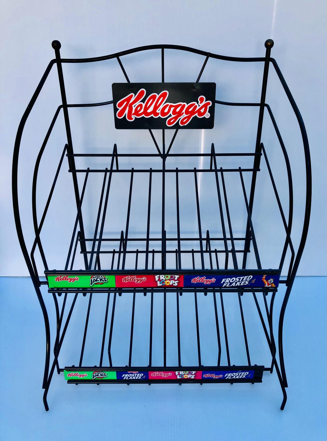 Vintage, 1960's, Kellogg's, Heavy Black Metal Cereal Box Advertising ...