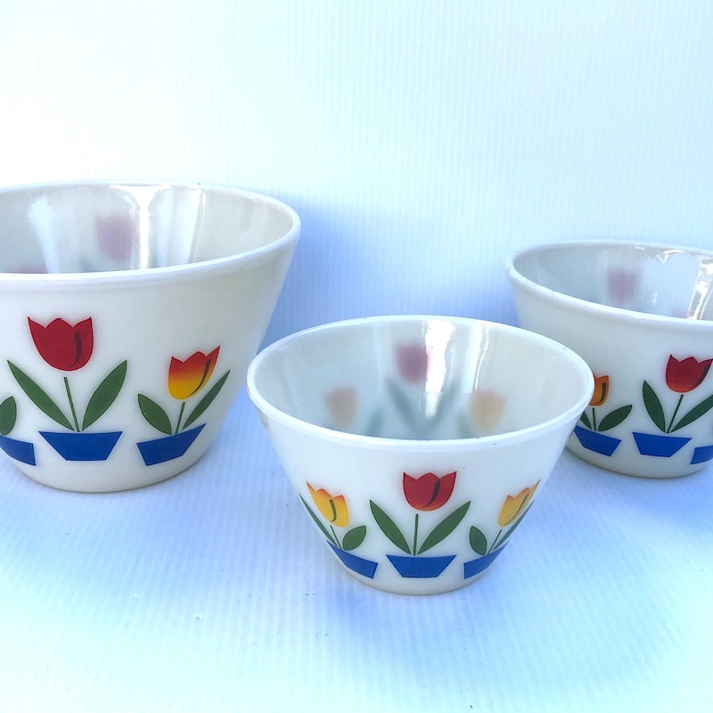 Fire King Tulip - Etsy