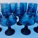 Vintage Blue Lenox Crystal Impromptu Goblets & Coupes Set - Etsy