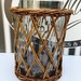Vintage, Heavy Glass, Ribbed, Large Jar With Aluminum, Twist Lid Inside ...