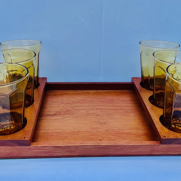 Rare Drink Tray Set - Etsy