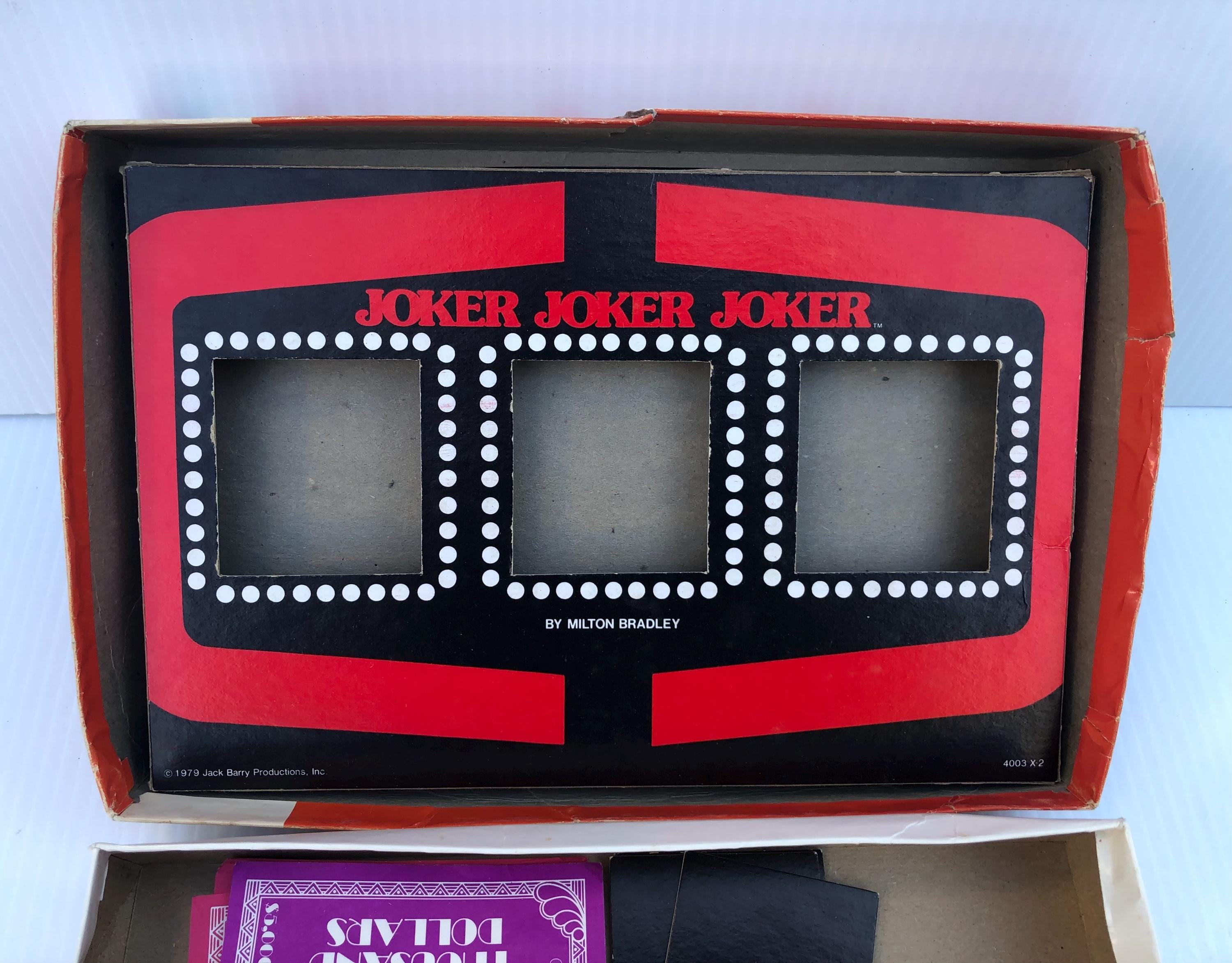 Vintage Milton Bradley Company Game Set, 1970s Game Joker, Joker, Joker ...
