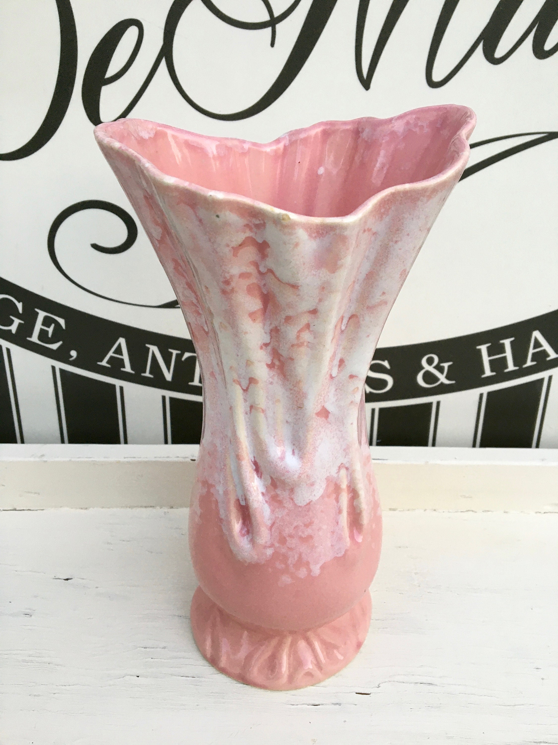 Vintage Pottery Vase Marked USA Number 507 Pink Blush Vintage - Etsy