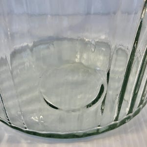 Vintage, Extra Large, Ribbed Glass, Storage Jar With Aluminum Twist Lid ...