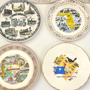 Vintage Souvenir, Collectible State Plates, * Plates Currently ...