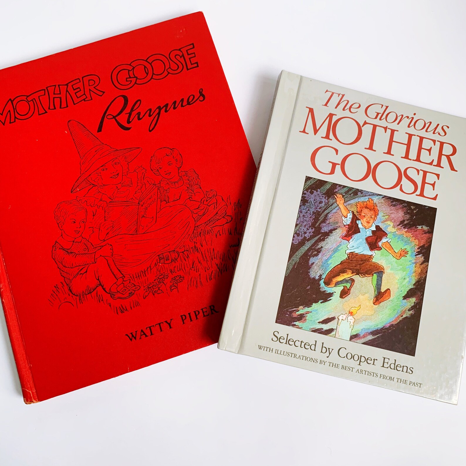 VINTAGE | Set of 2 Large Mother Goose Books - Etsy