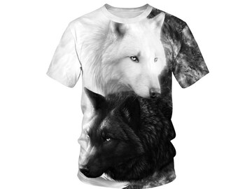 Badass Wolf Shirt - Etsy
