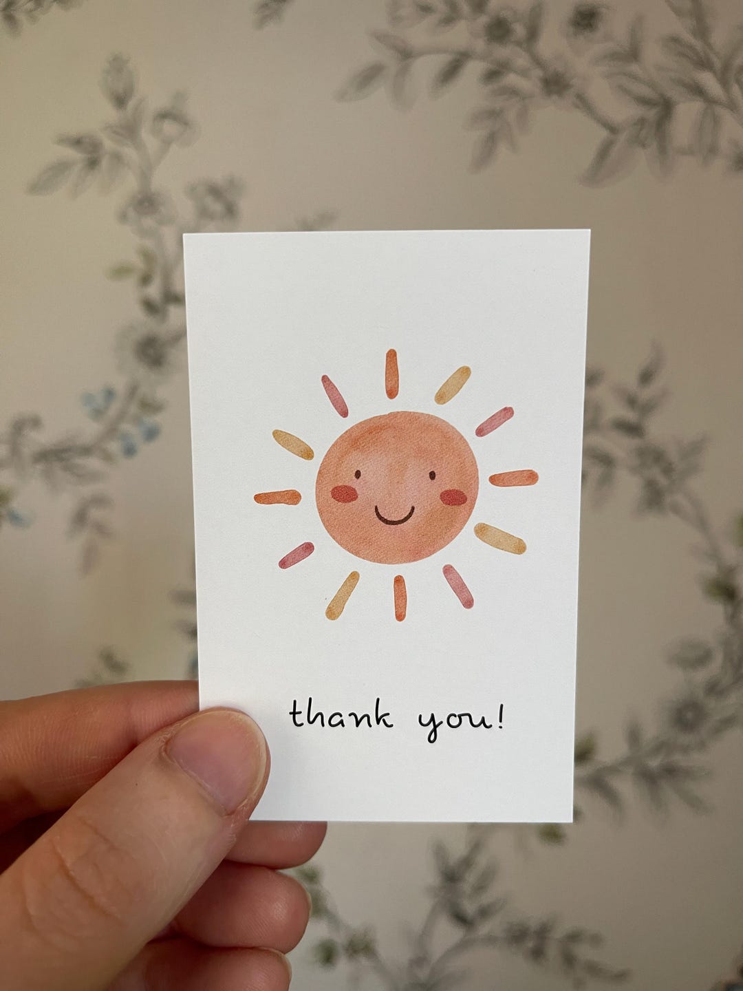 Mini Thank You Note Cards – Sunshine Notelets – Handmade Recycled Silk ...