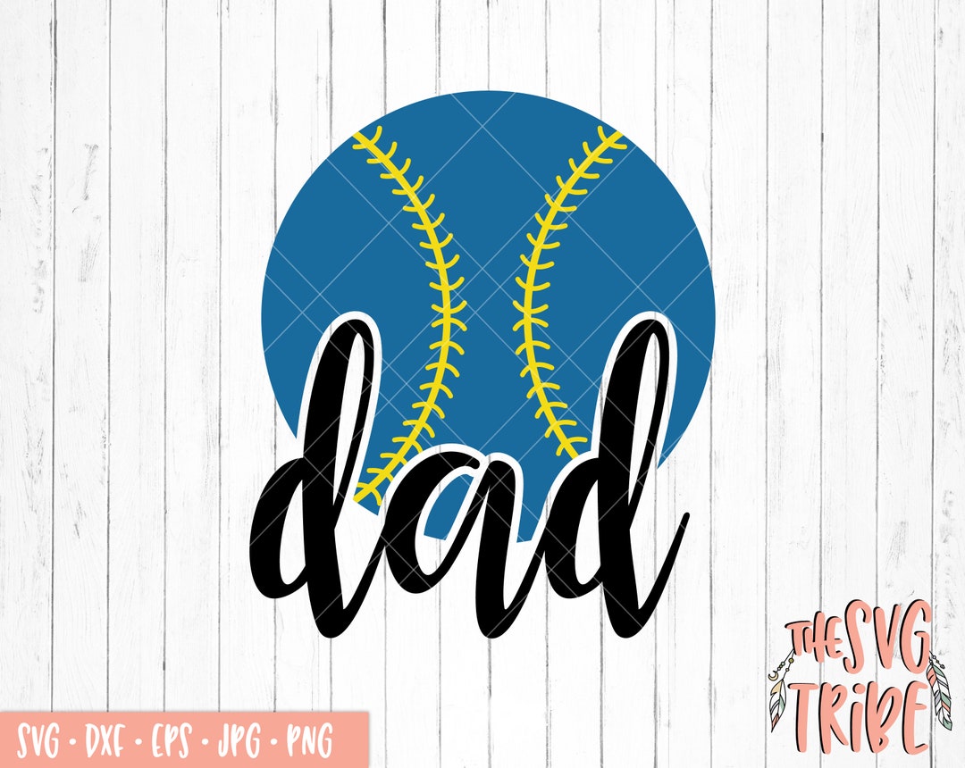Baseball Dad SVG Eps Jpg Png Dxf Files for Cutting Machines - Etsy ...