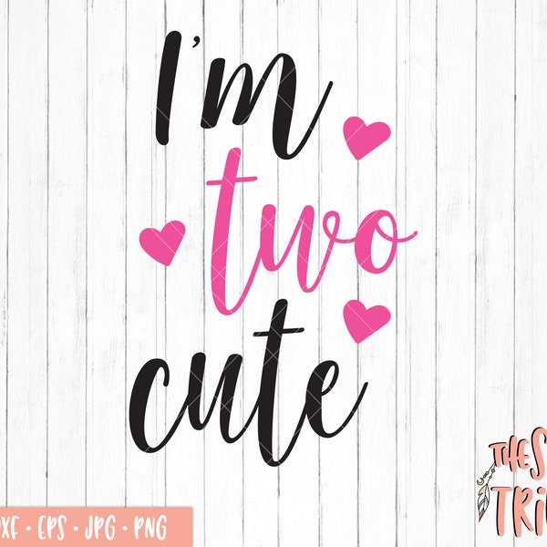 Two Cute Svg - Etsy