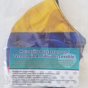 Colombian Flag Bandera Colombiana Fashionable Reusable Washable Face ...