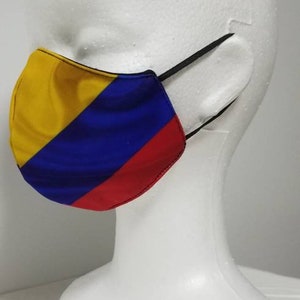 Colombian Flag Bandera Colombiana Fashionable Reusable Washable Face ...