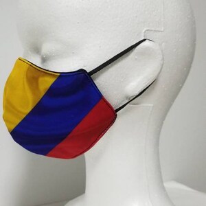Colombian Flag Bandera Colombiana Fashionable Reusable Washable Face ...
