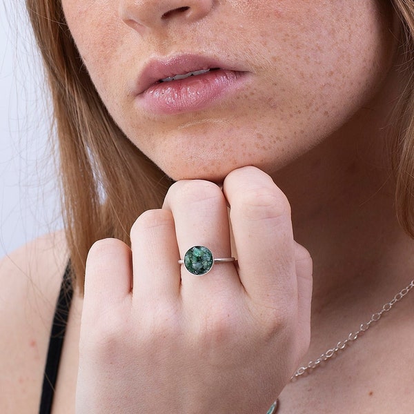 Raw Emerald Ring - Etsy