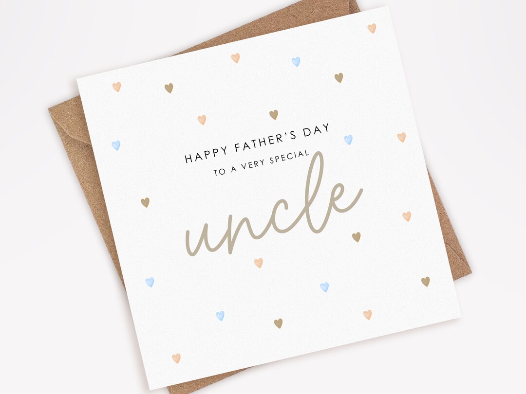 Father's Day Card for Uncle, Happy Father's Day to Uncle , Hearts, Best ...