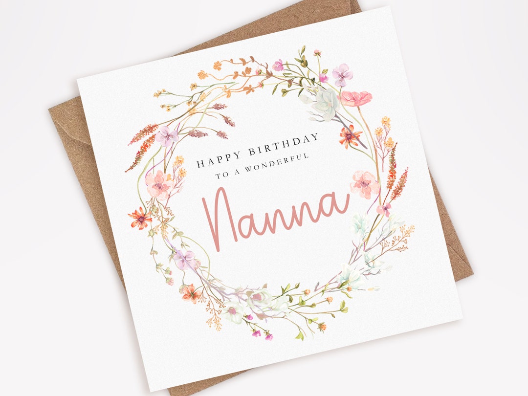 Birthday Card for Nanna, Happy Birthday to Nanna, Special Nanna ...