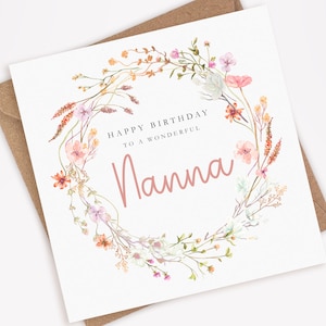 Birthday Card for Nanna, Happy Birthday to Nanna, Special Nanna ...