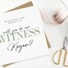 Will You Be Our Witness Card Personalised We Can't Say I - Etsy