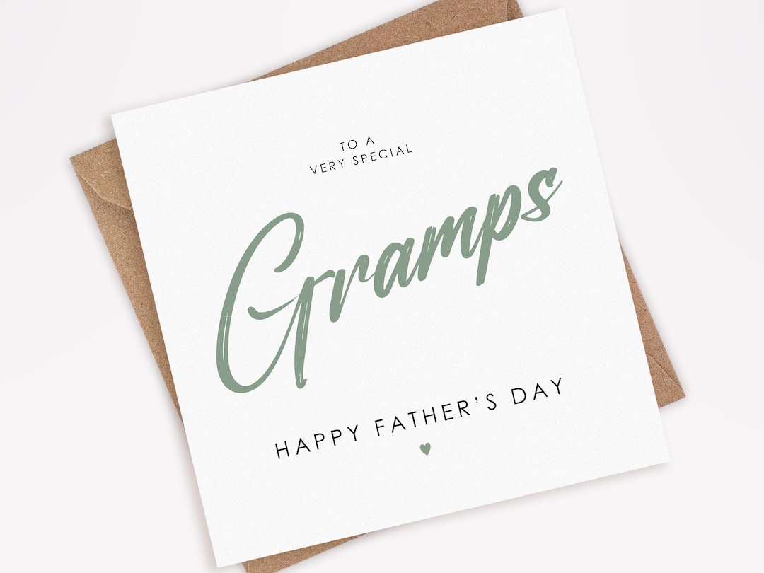 Father's Day Card for Gramps, Happy Father's Day to Special Gramps , Hearts, Best Gramps, Card ...