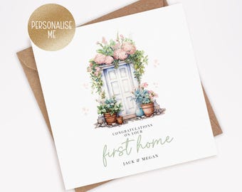 Personalised Congratulations on Your First Home Together Card, Happy ...