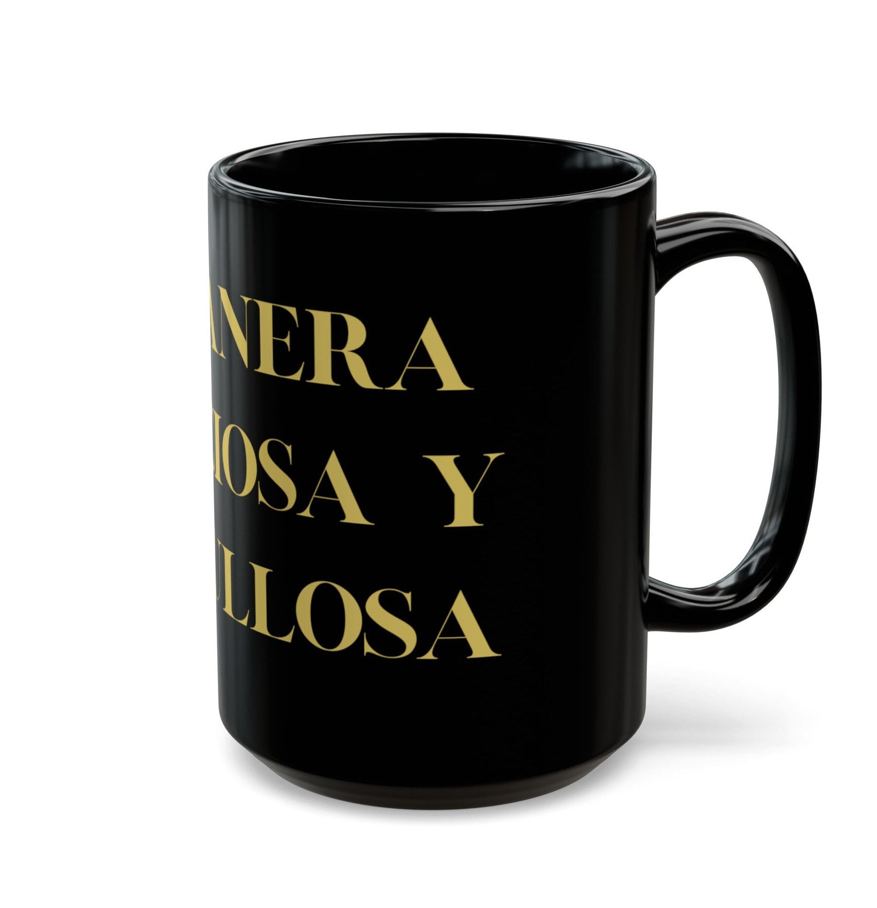 Luis Miguel - La Bikina Altanera Preciosa Y Orgullosa Black Coffee Mug ...