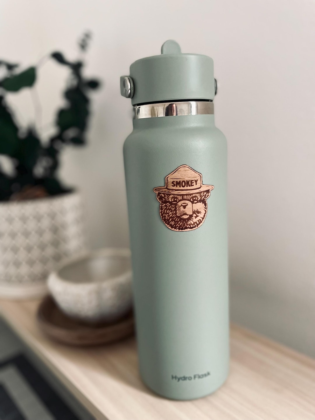 Smokey the Bear Sticker Waterbottle Sticker Nature Sticker Wood Sticker ...