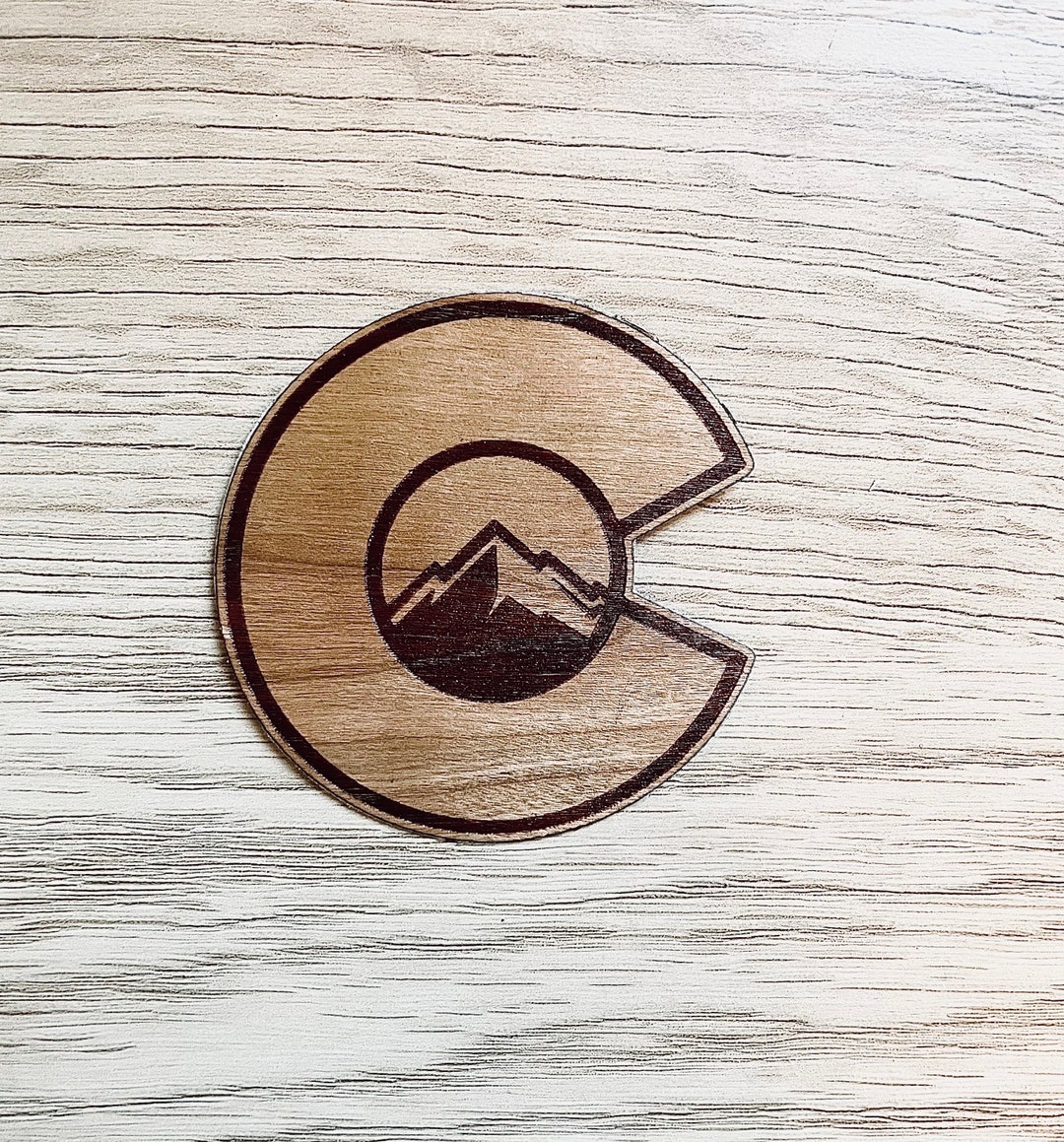 Colorado Sticker, Wood Sticker, Unique Sticker, Laser Etched Sticker - Etsy