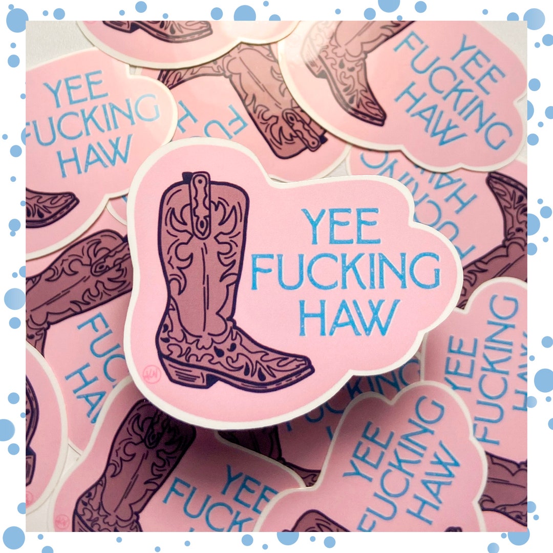 Cowboy Boot Sticker, Yeehaw, Nashville Sticker, Yeehaw Sticker, Laptop ...