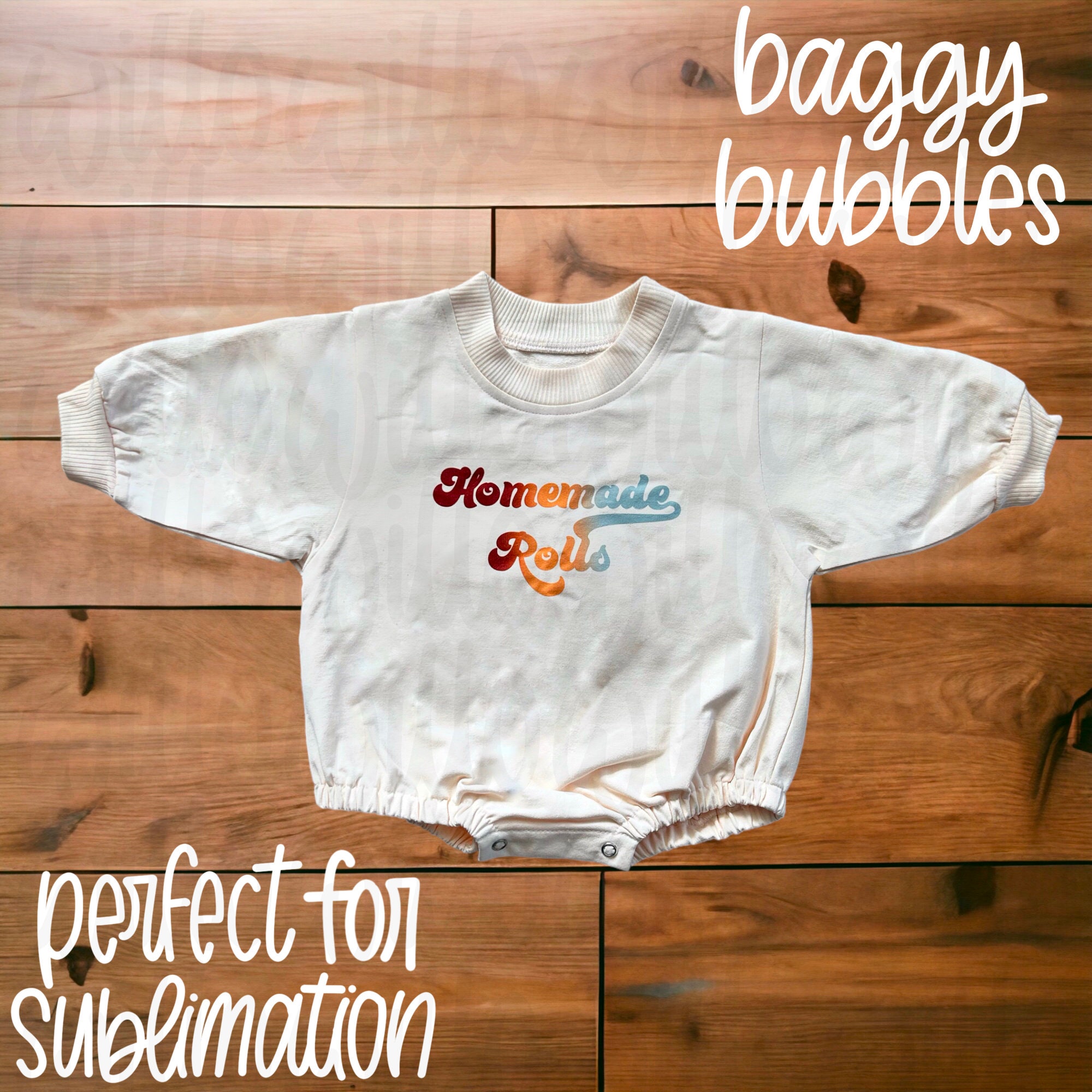 Blank Baby Bubble, Sublimation Baby Bubble, Oversized Baby Sweatshirt ...