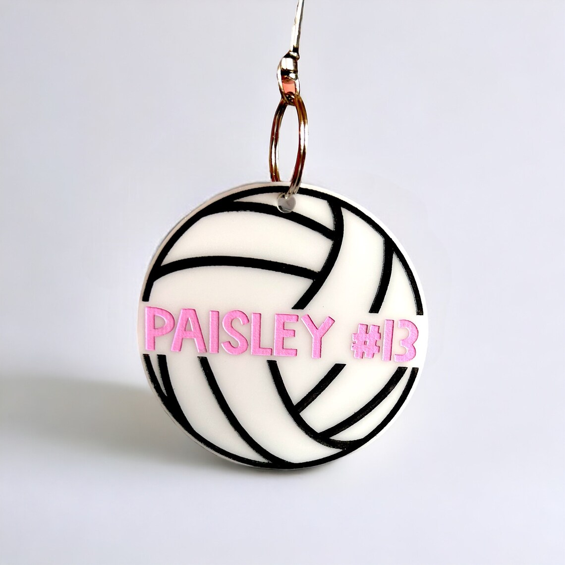Volleyball Keychain, Volleyball Bag Tag, Bag Tag, Kids Name Tags ...