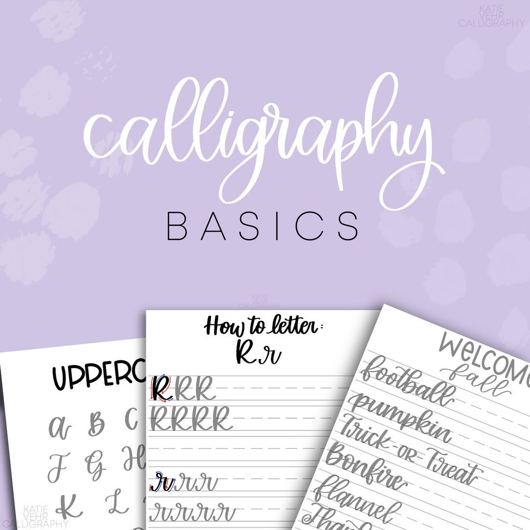 Calligraphy, Calligraphy Lessons, Digital Download, Handwriting ...