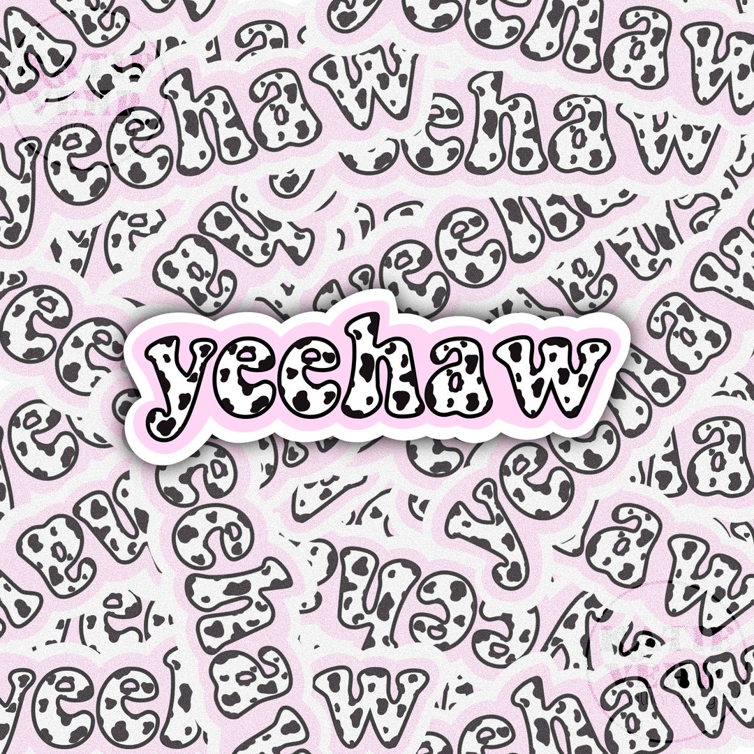 Yeehaw Sticker, Western Sticker, Cowgirl, Disco Cowgirl, Bachelorette ...