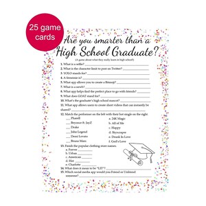 Confetti Graduation Party Game 25 Count - Etsy