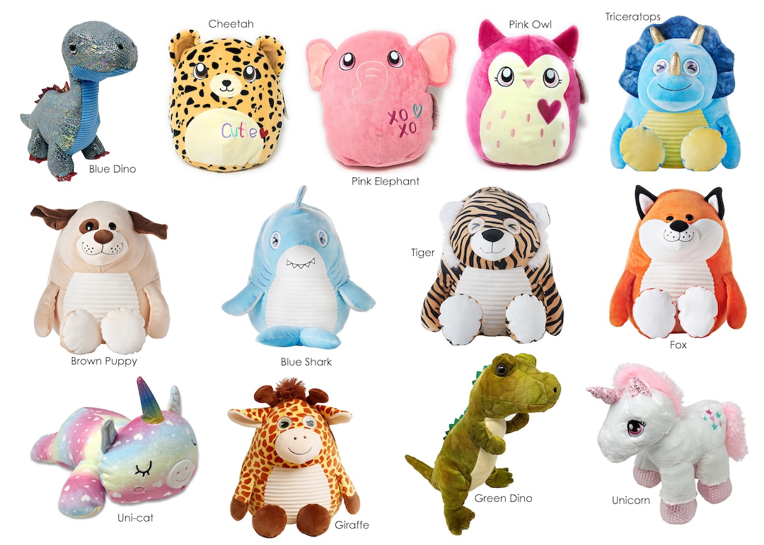 Personalized Stuffed Animals (customize With Name), Custom Stuffed ...