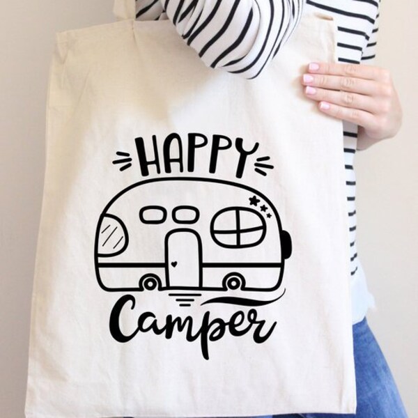 Happy Camper Tote - Etsy