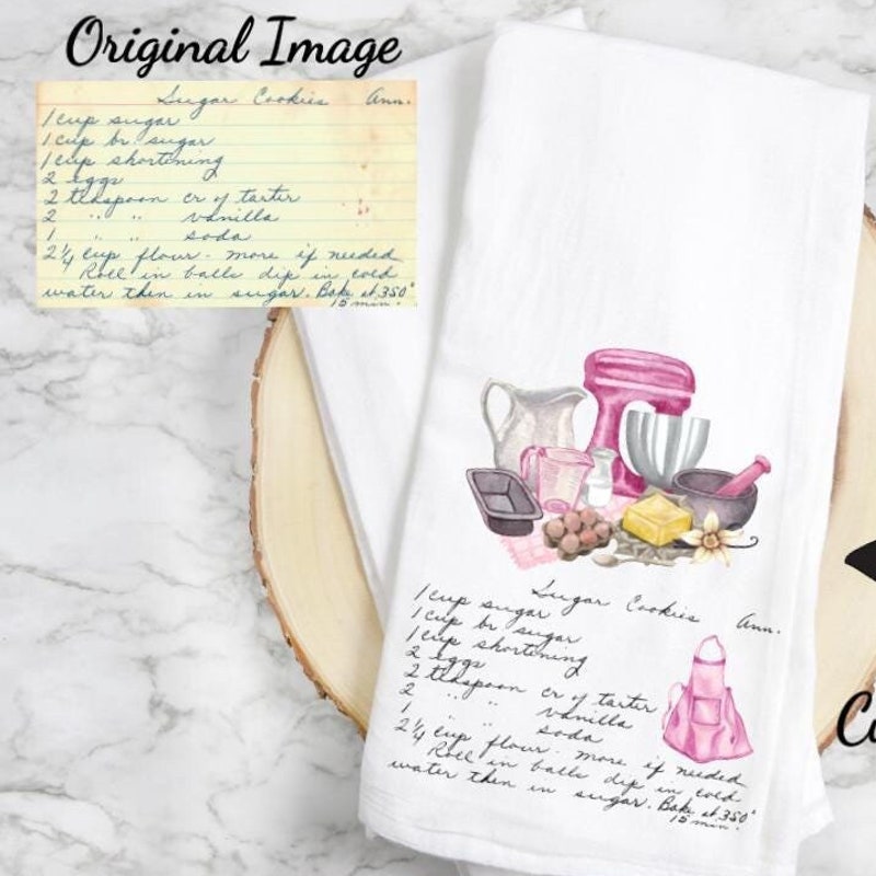 Recipe Tea Towel - Etsy