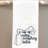 Personalized Kitchen Tea Towel With Child's Own Drawing, Design Your ...