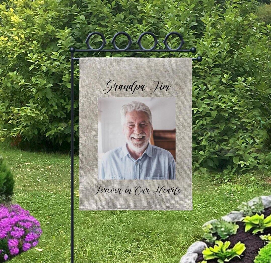 Personalized Memorial Garden Flag - Custom Tribute Flag With Photo ...