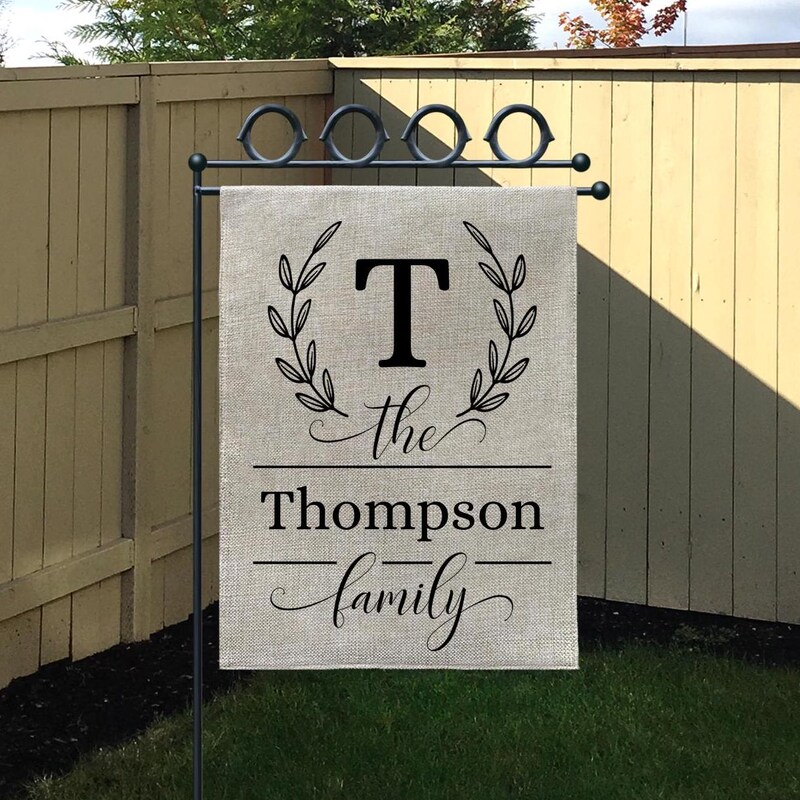 Monogram Garden Flag - Etsy