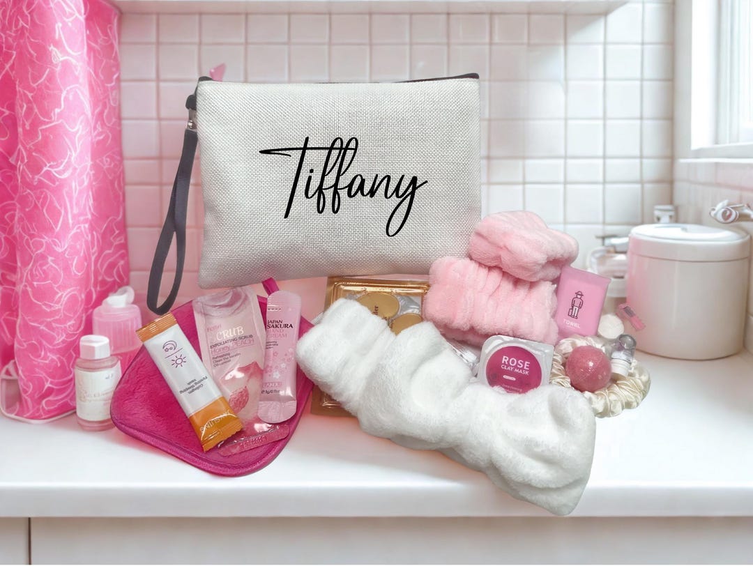 Personalized Spa Gift Set With Name – Self Care Bag With Skincare, Bath ...
