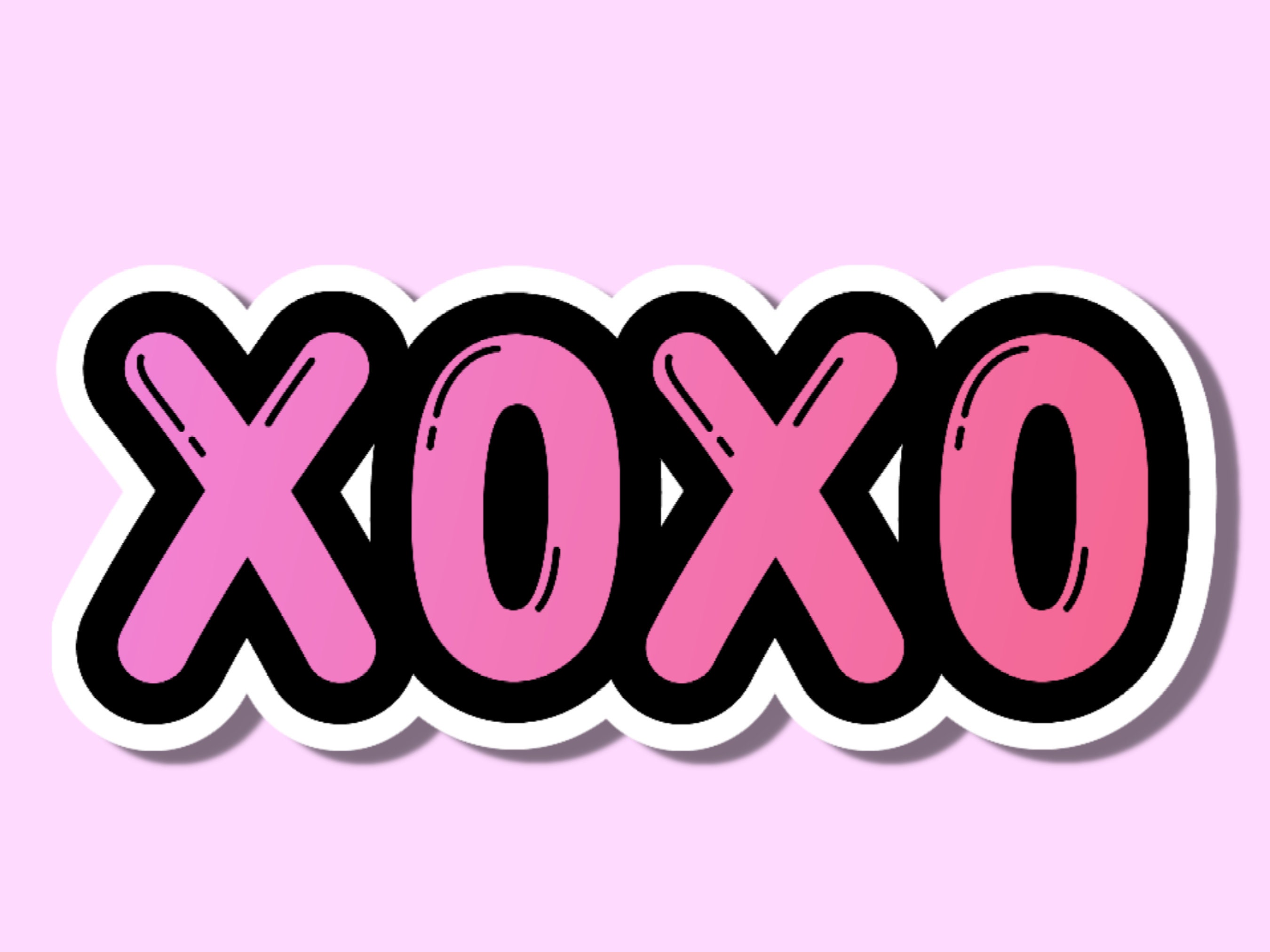 XOXO Sticker - Valentine's - Sticker - Etsy