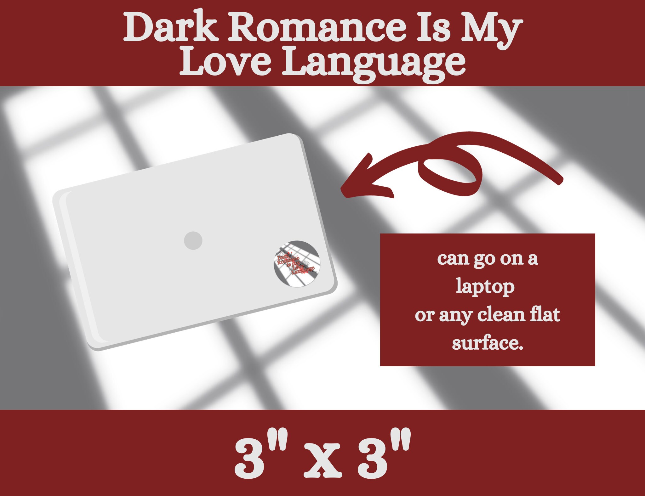 Dark Romance is My Love Language Sticker Dark Romance - Etsy