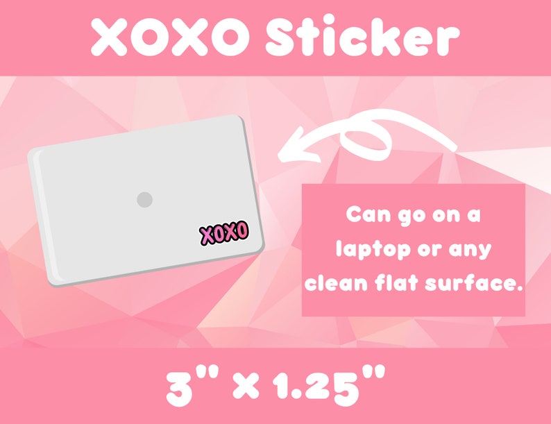 XOXO Sticker - Valentine's - Sticker - Etsy