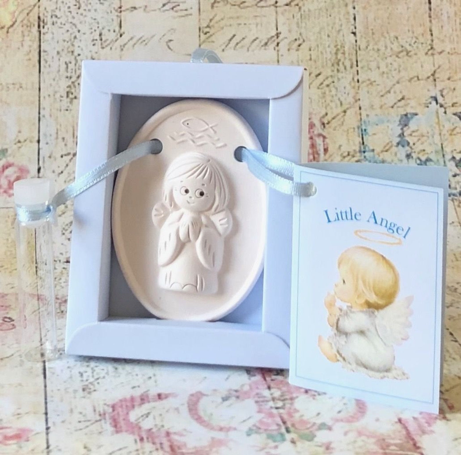 Christening Angel Gifts/ceramic Clay Angel/handmade Angels Presents ...