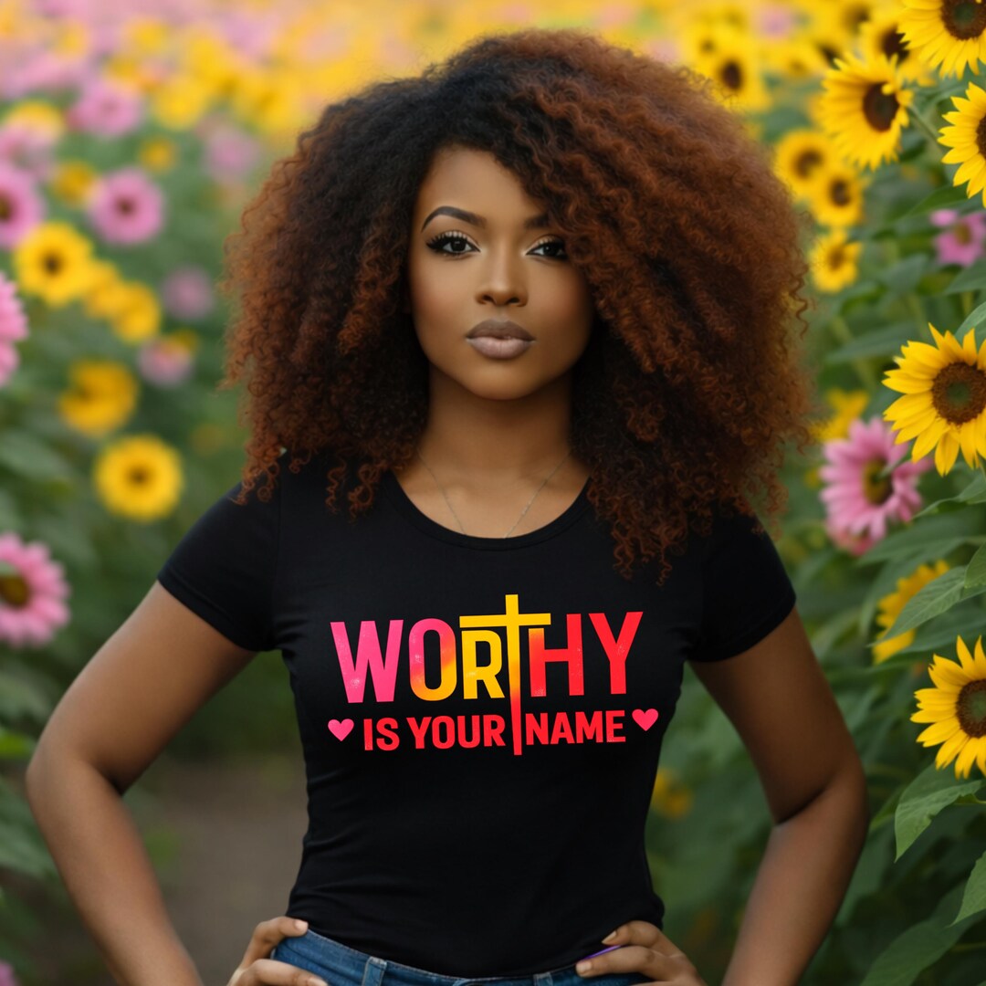 Worthy is Your Name Red PNG | Christian Shirt Design (digital Download ...