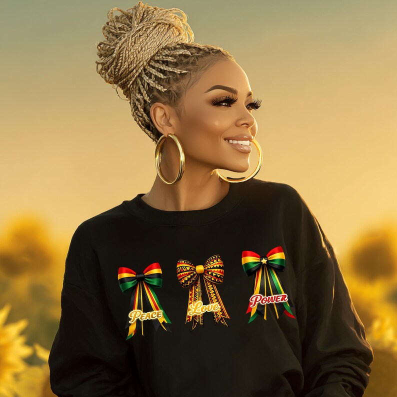 RBG Afrocentric Bow PNG Clipart | Black History Design (digital ...