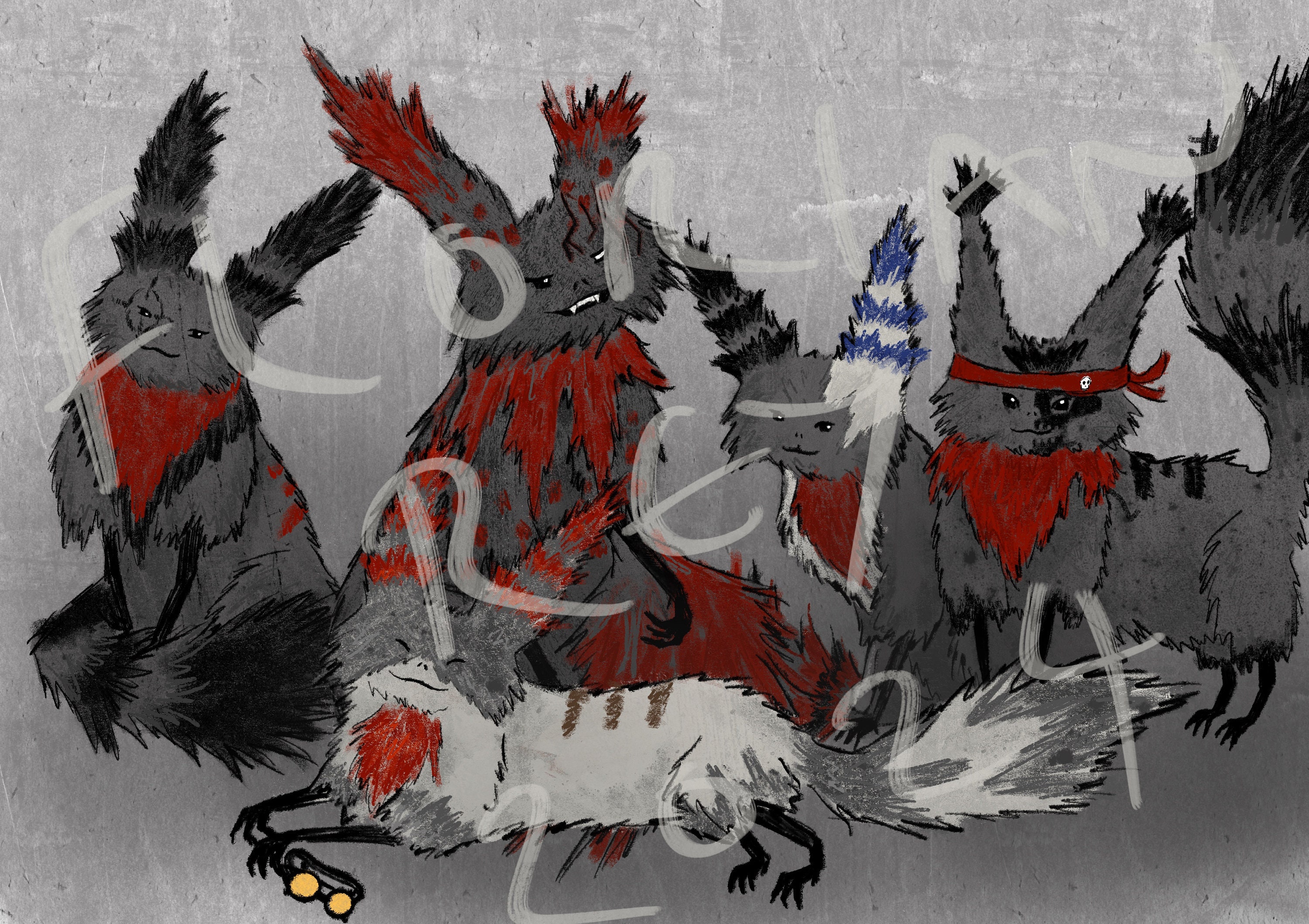 The Catvalry Bad Batch Inspired Loth Cat Tooka Art Print, Hunter ...